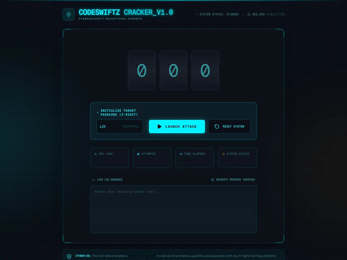 CodeSwiftz Password Cracker