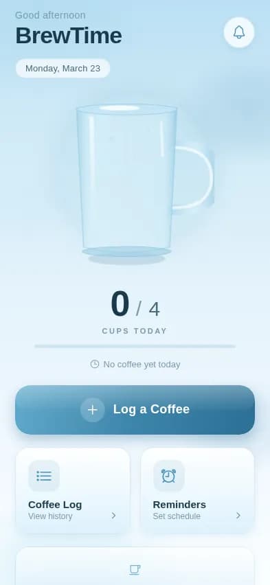 BrewTime iOS Tracker