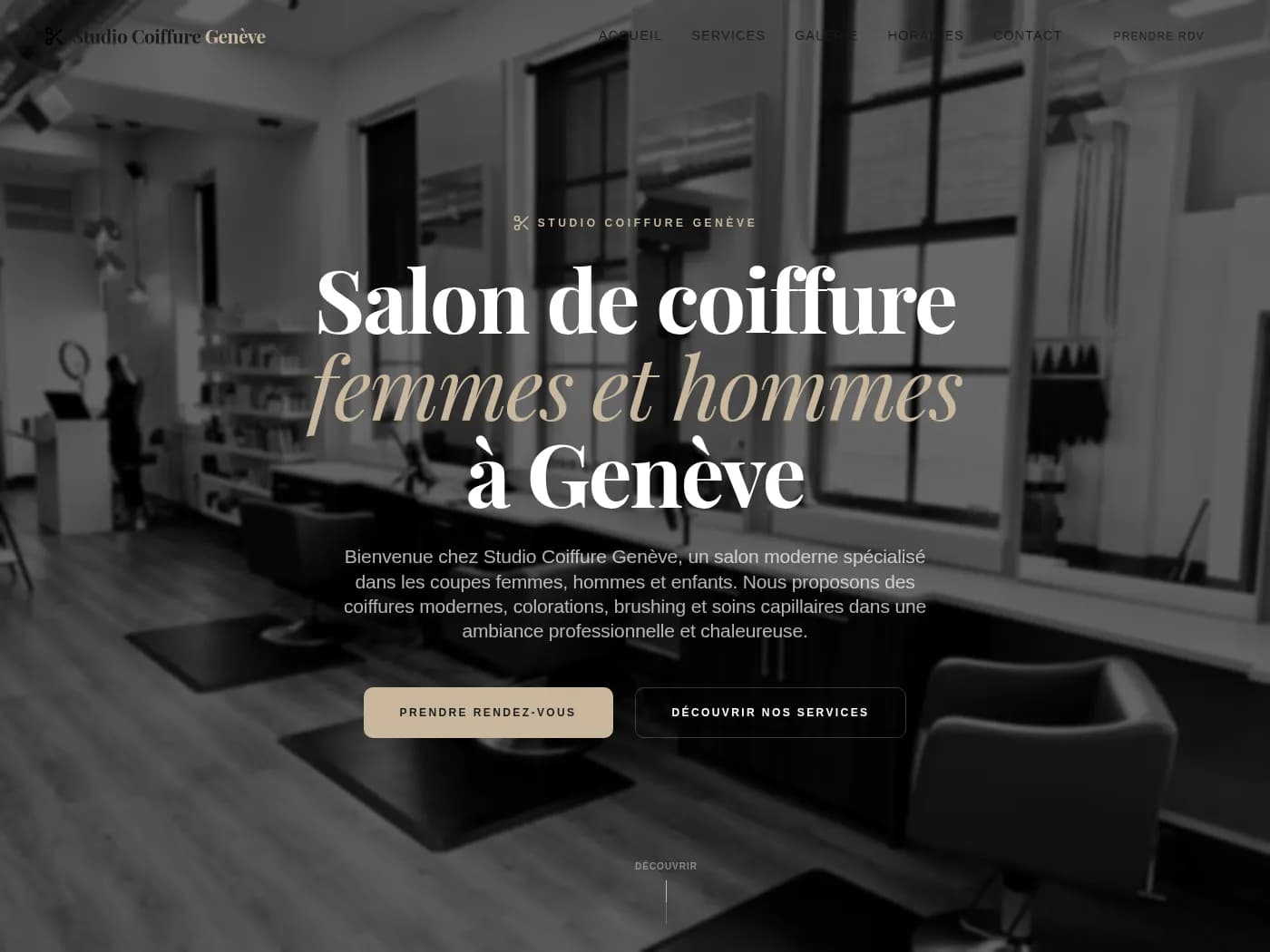 Studio Coiffure Genève Web