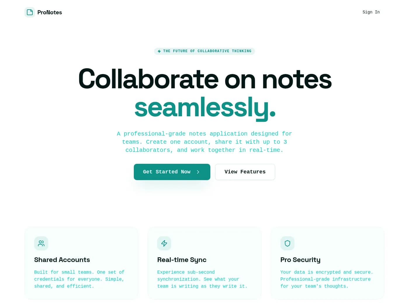 Collaborative Notes Pro