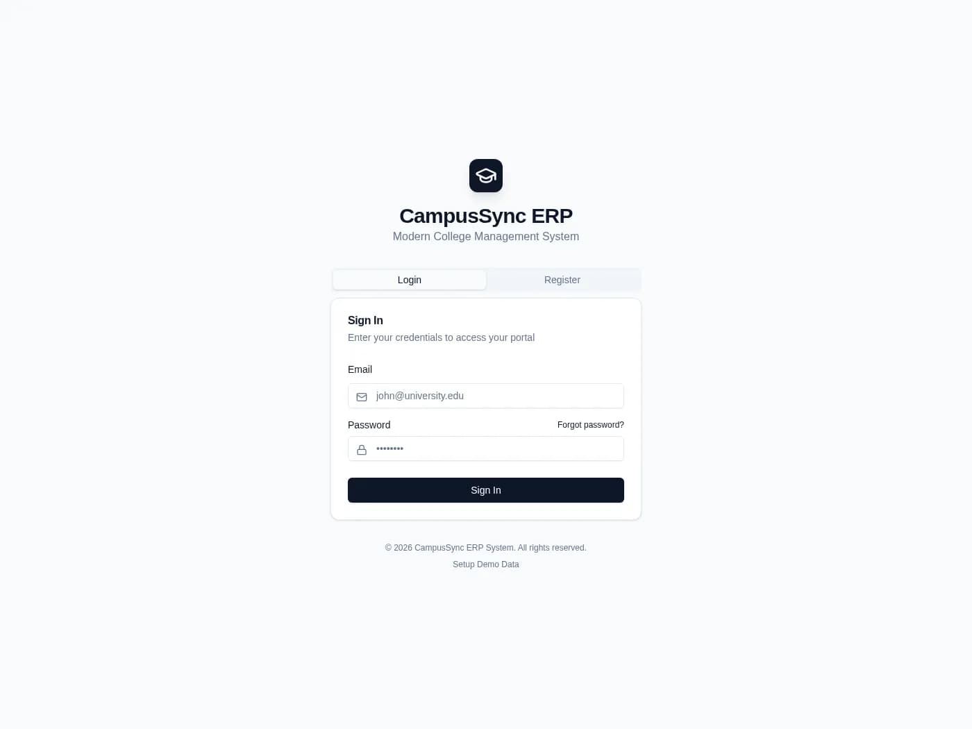 CampusSync ERP Portal