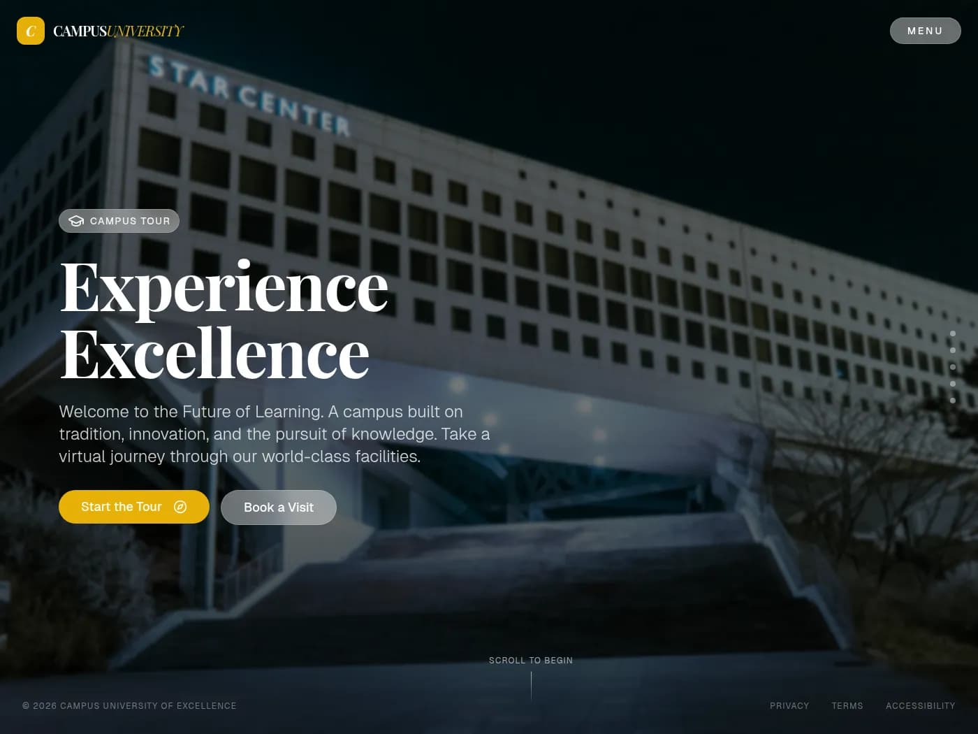 Campus Tour Scrollsite