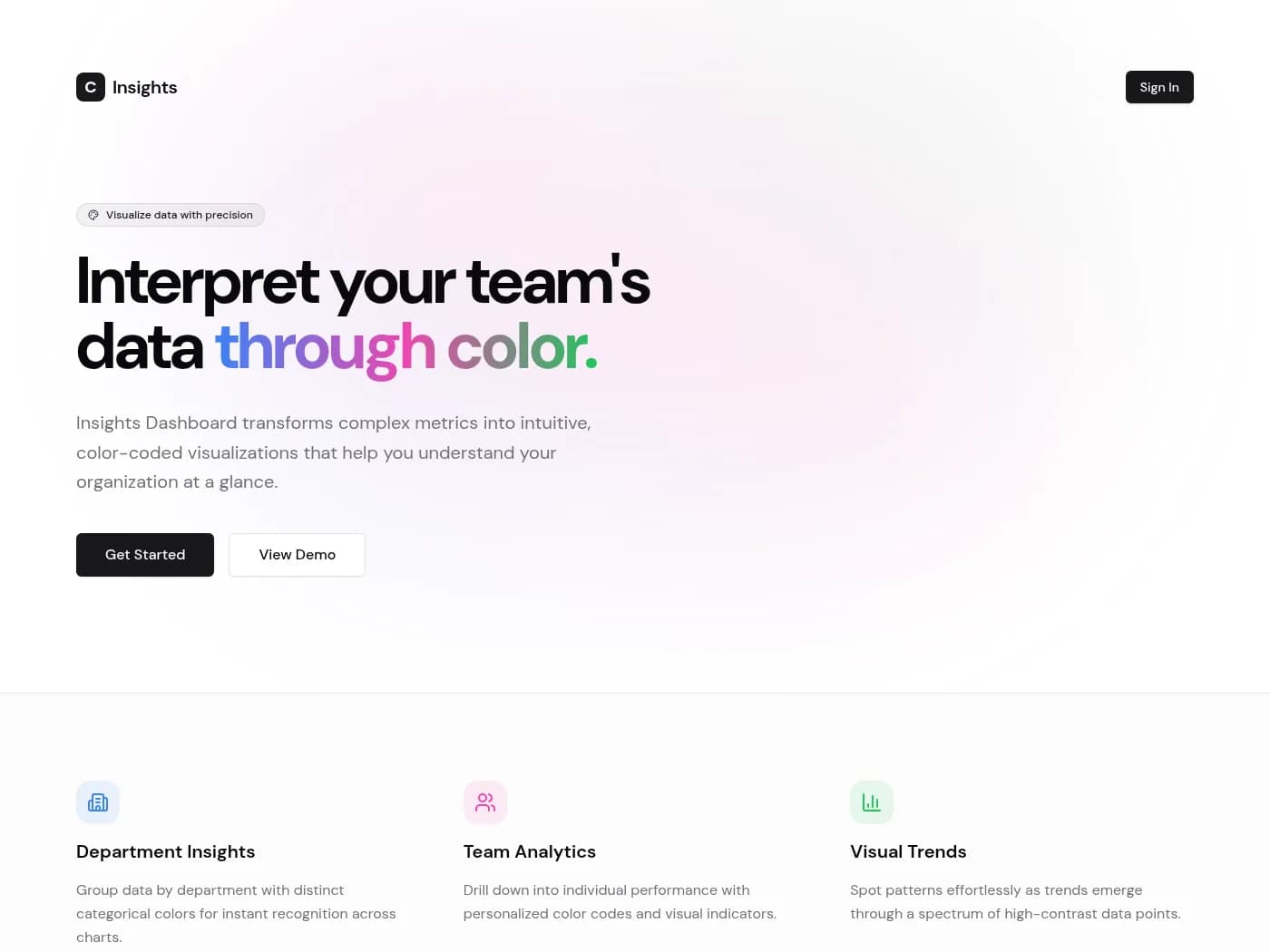 Color Insights Dashboard