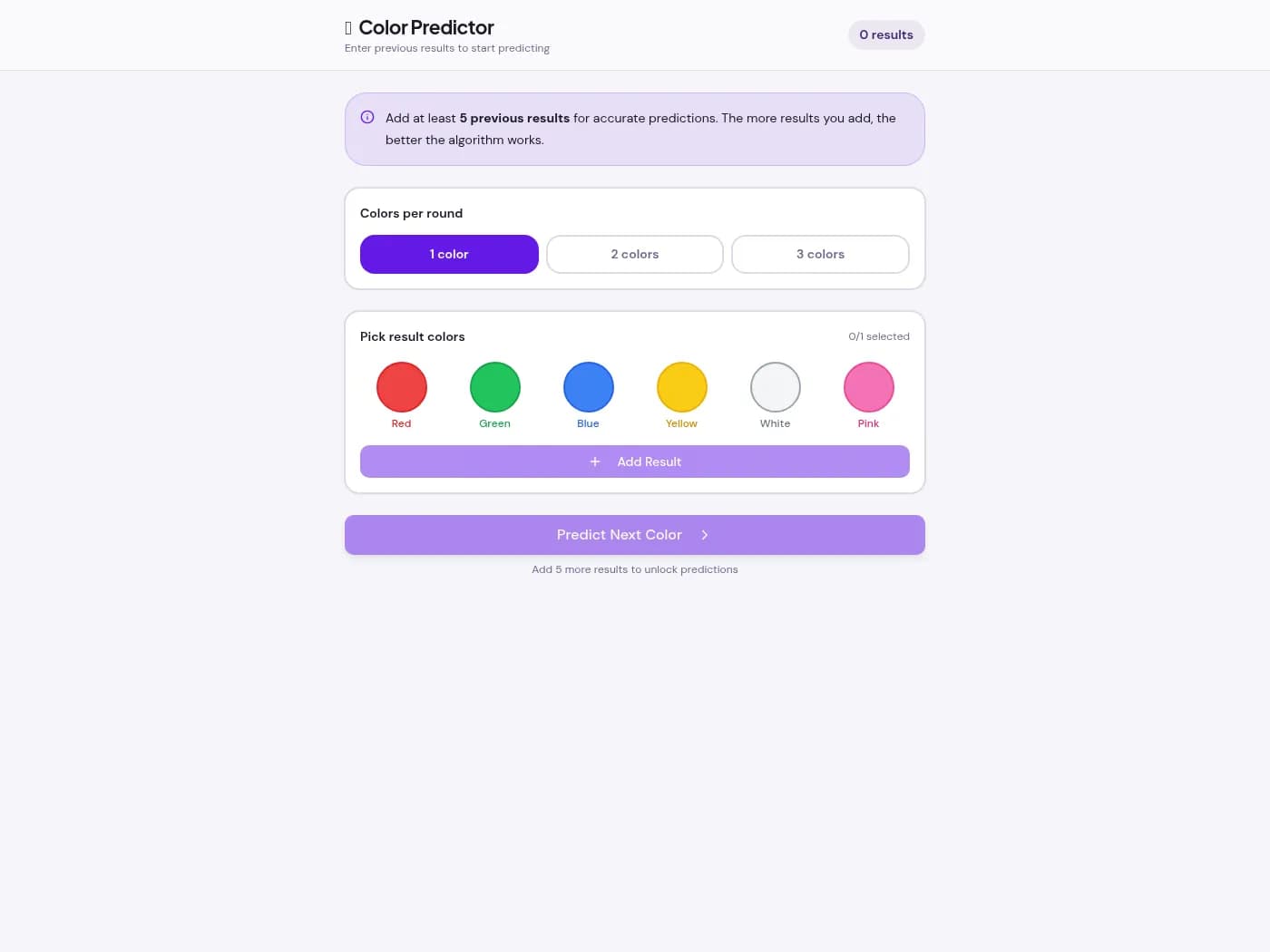 Color Predictor App