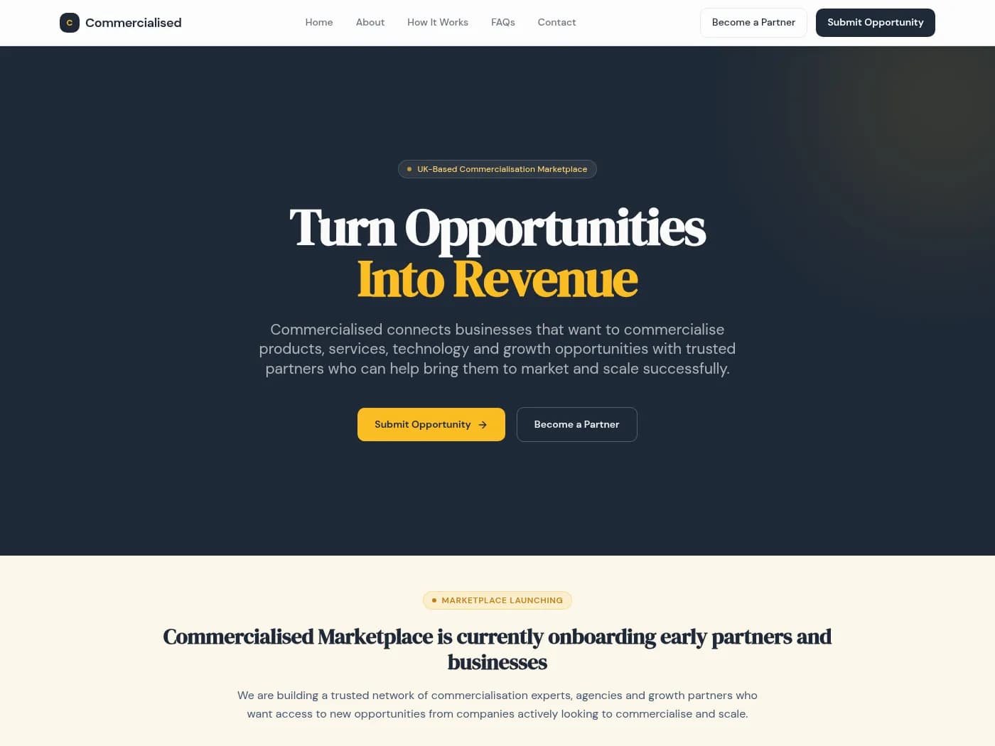Commercialised Marketplace