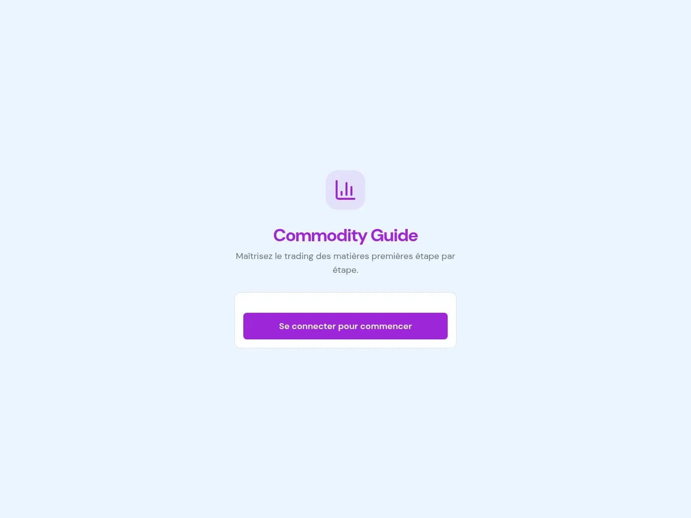 Stepwise Commodities Guide
