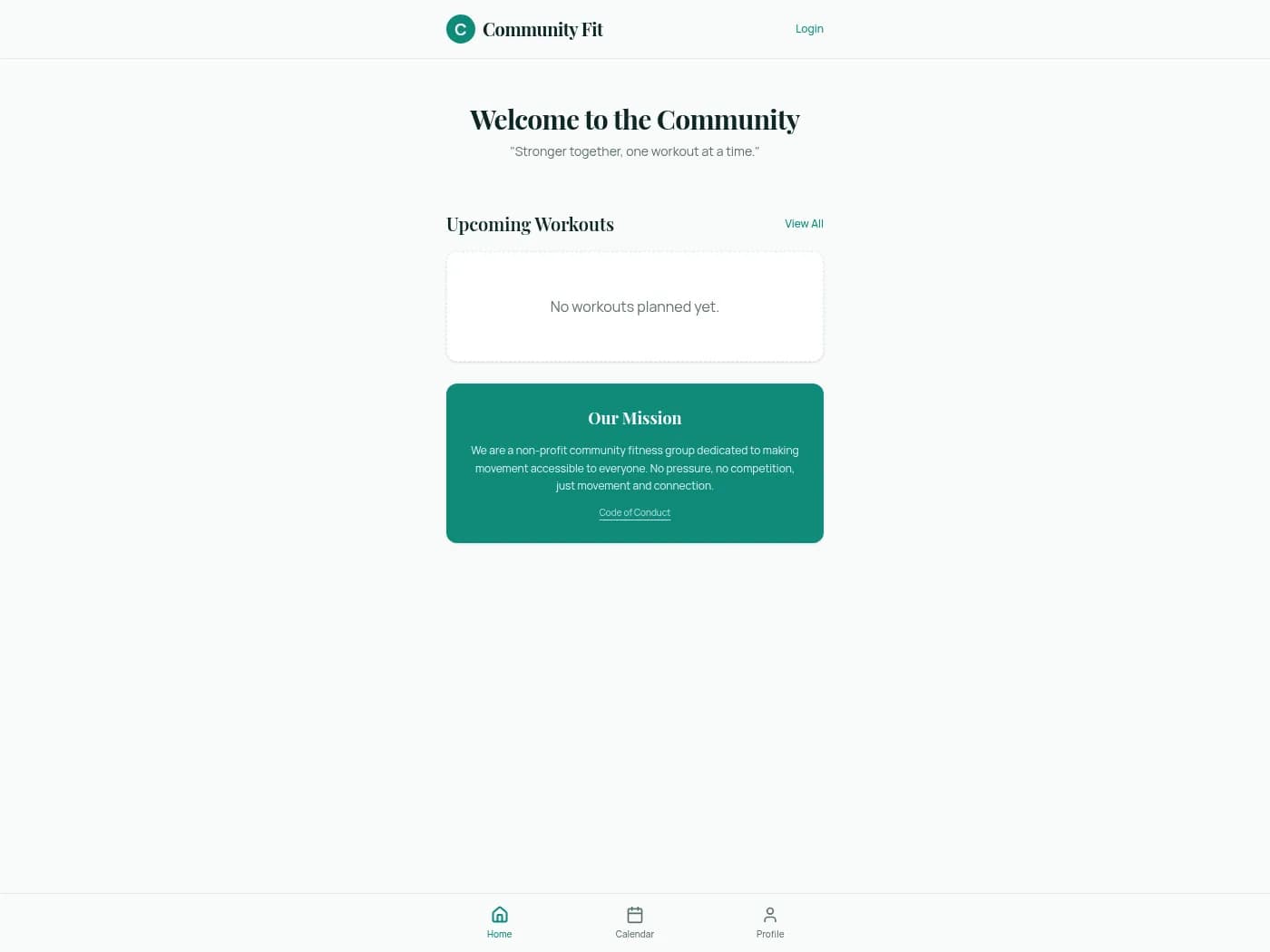 Community Fit Platform