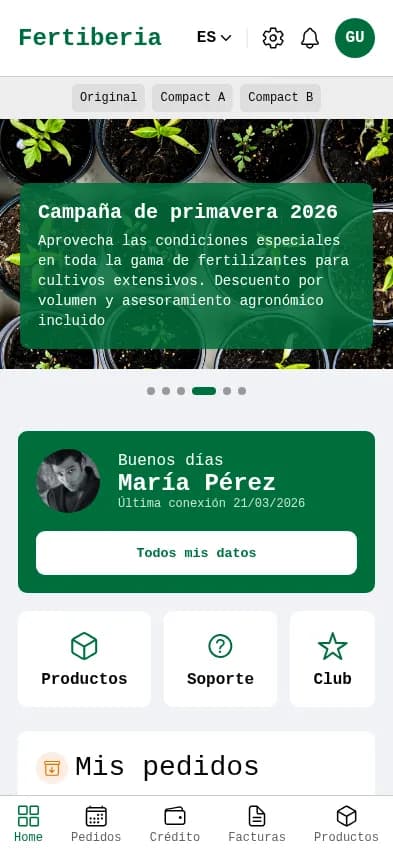 Compact UI Variants