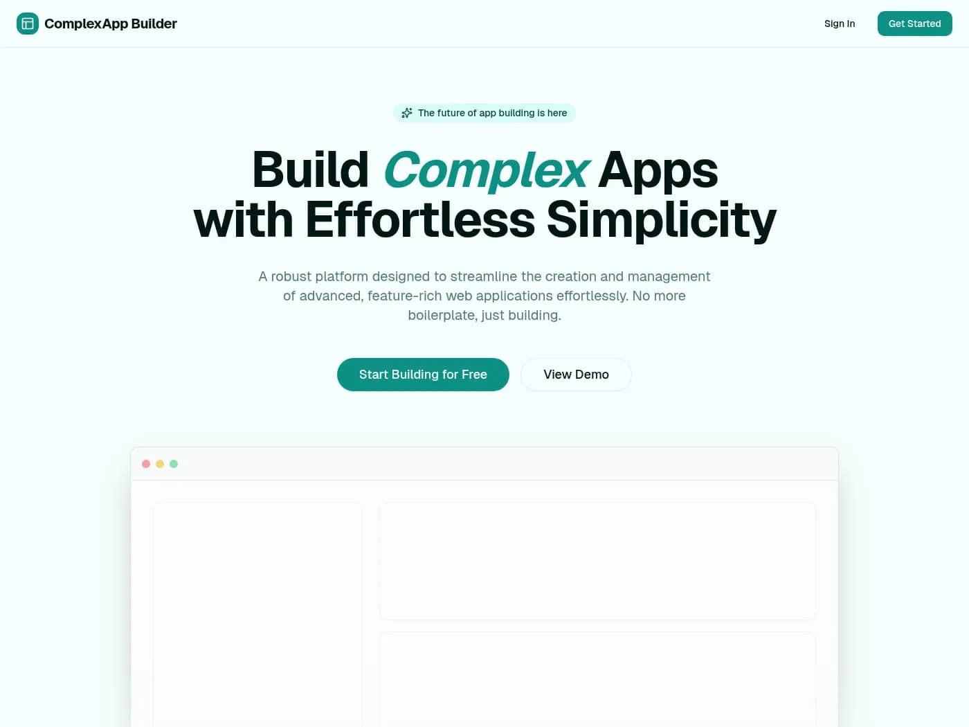 ComplexApp Builder