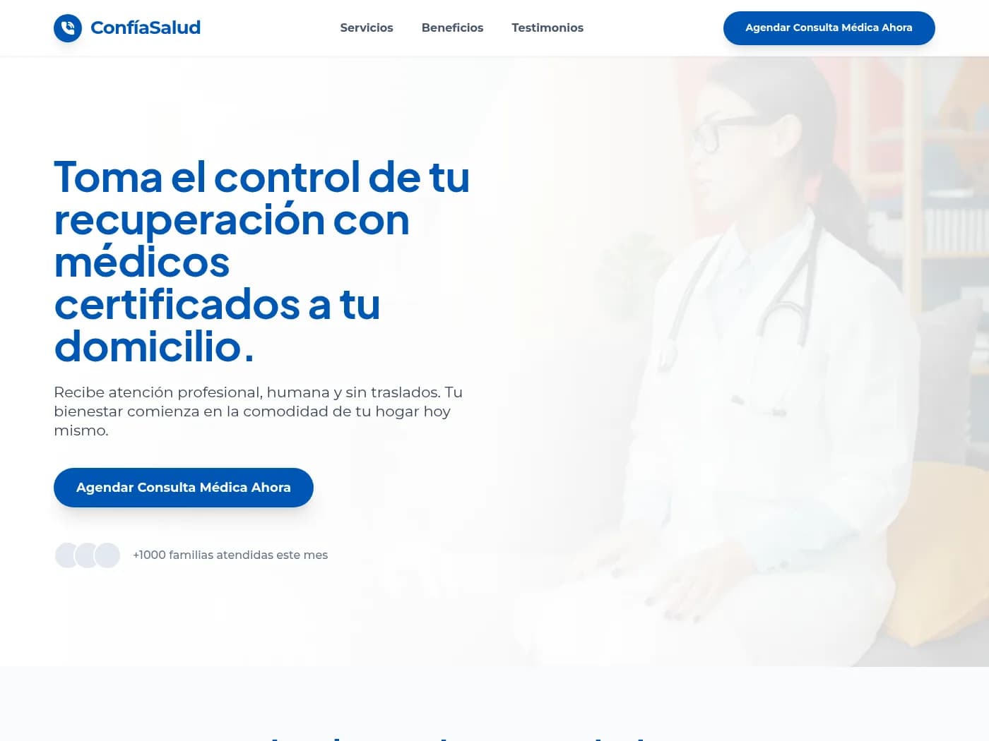 ConfíaSalud Landing Page