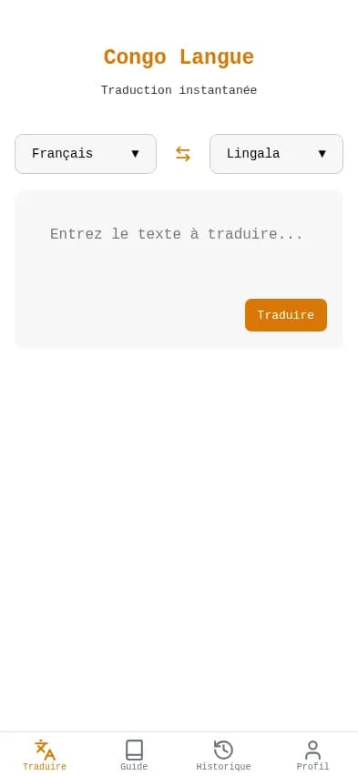 Congo Langue Instantané