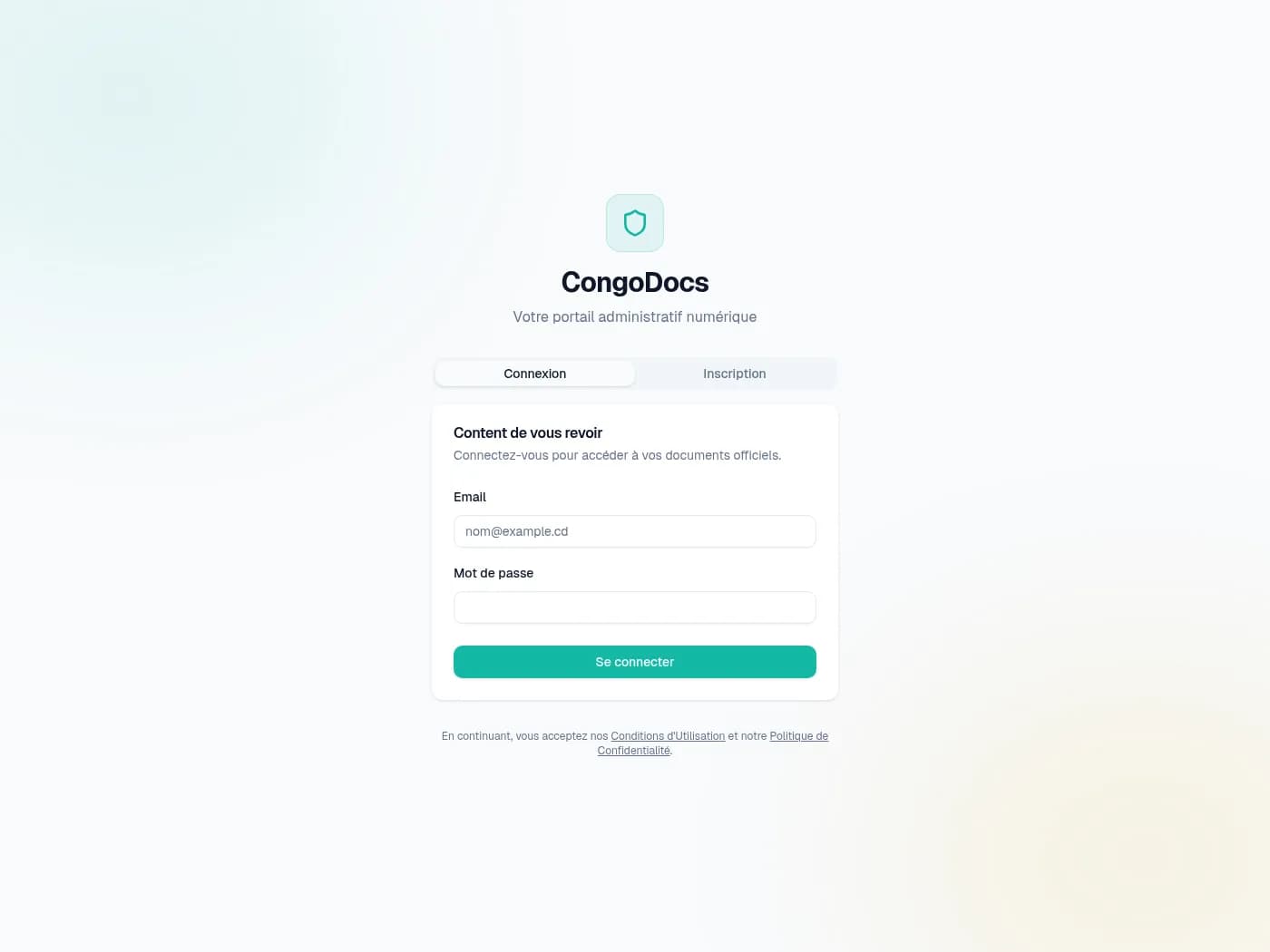 CongoDocs Portal