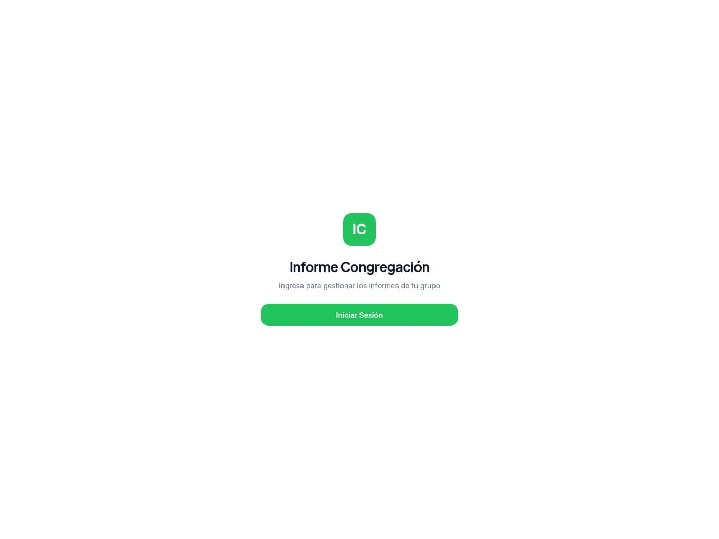 Informe Congregación Dashboard