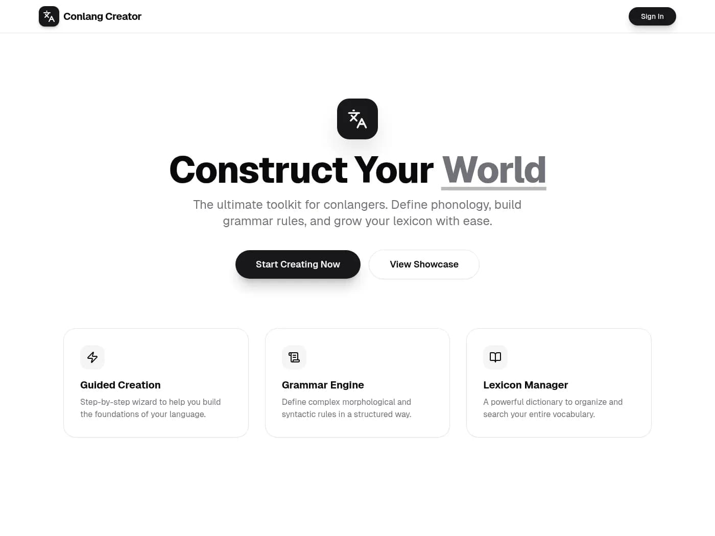 Conlang Creator