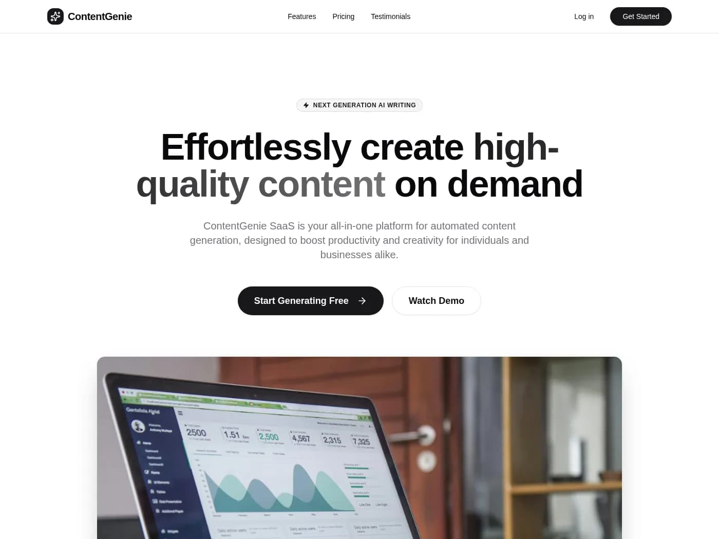 ContentGenie SaaS