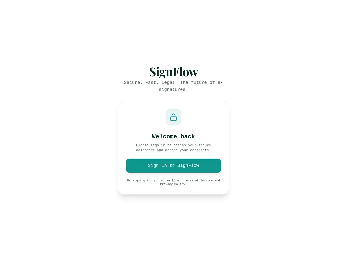 SignFlow Platform