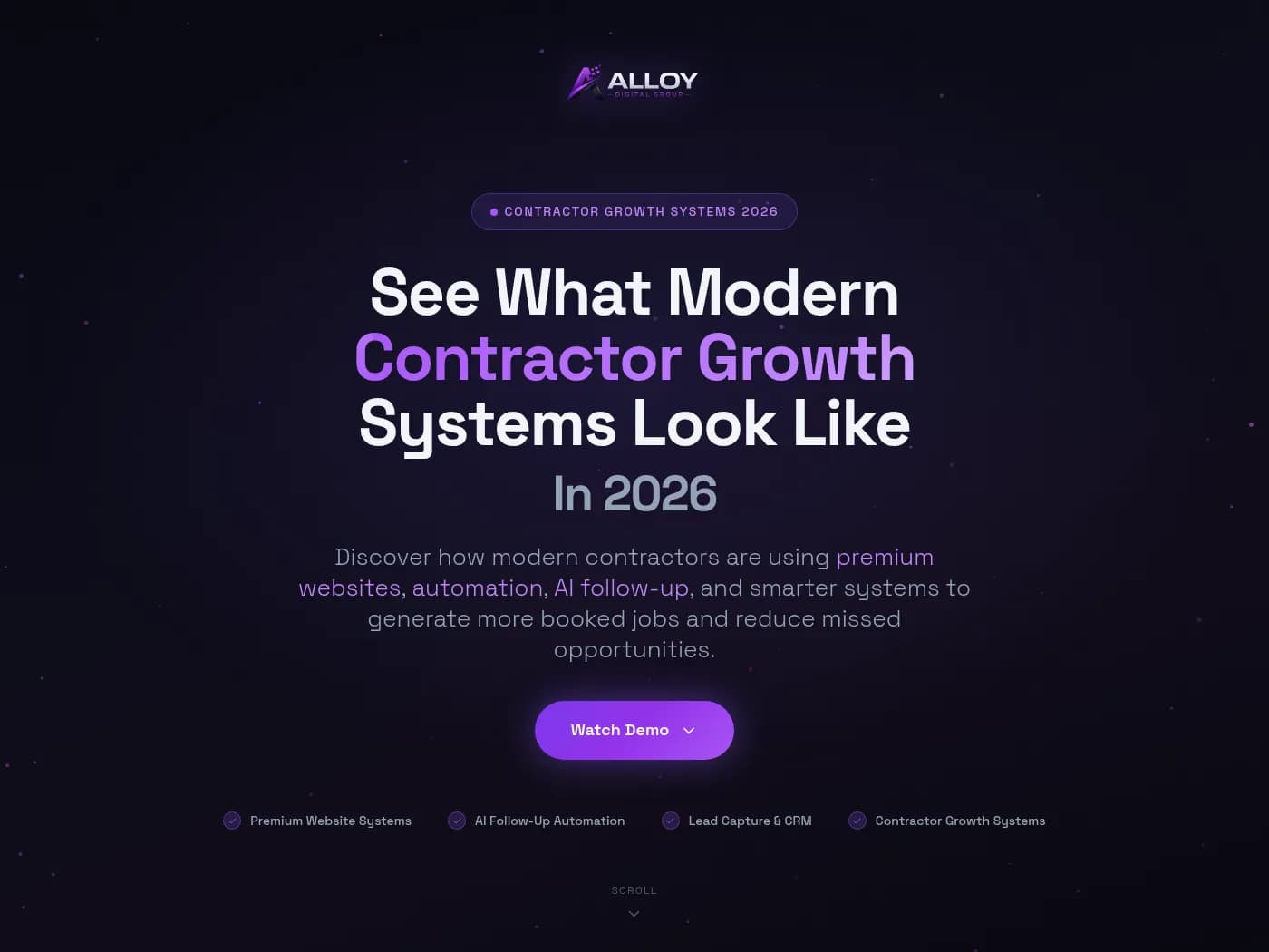 Alloy Contractor Demo Funnel