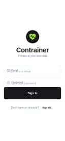 Contrainer Fitness App