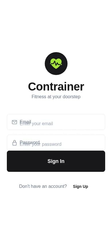 Contrainer Fitness App