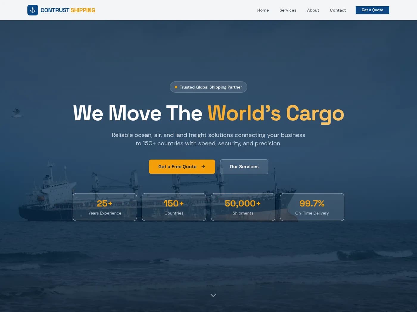 Contrust Shipping Website