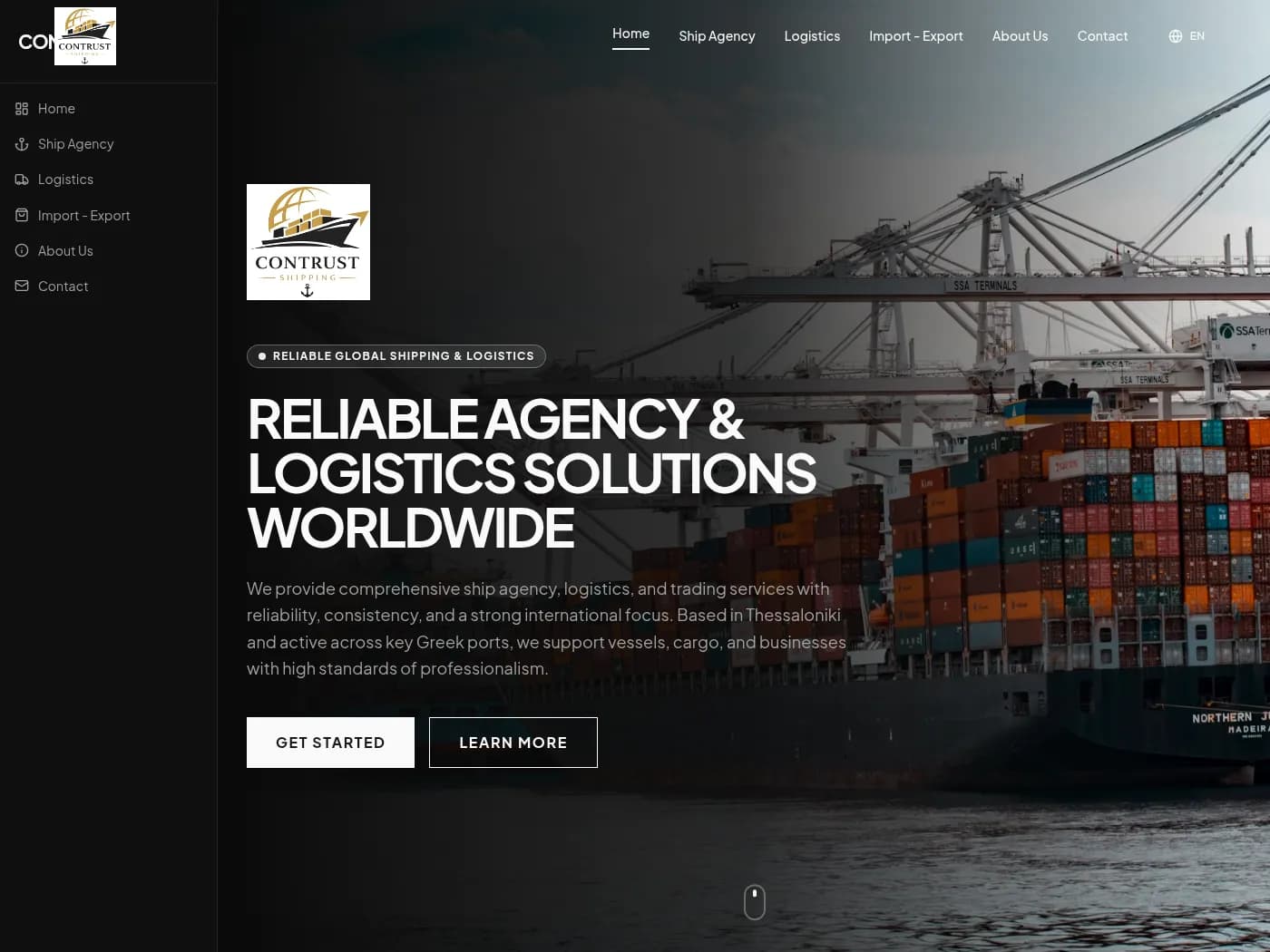 Contrust Shipping Website