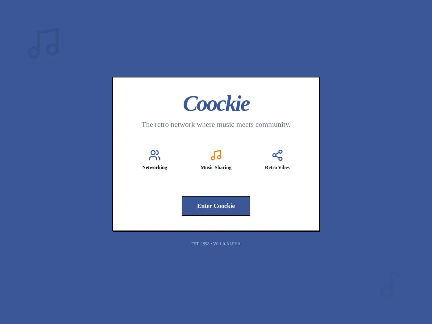 Coockie Social Network