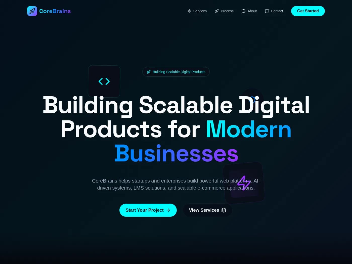 CoreBrains SaaS Web Revamp