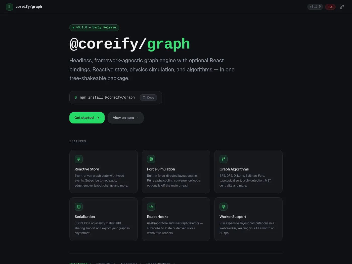 Coreify Graph Docs