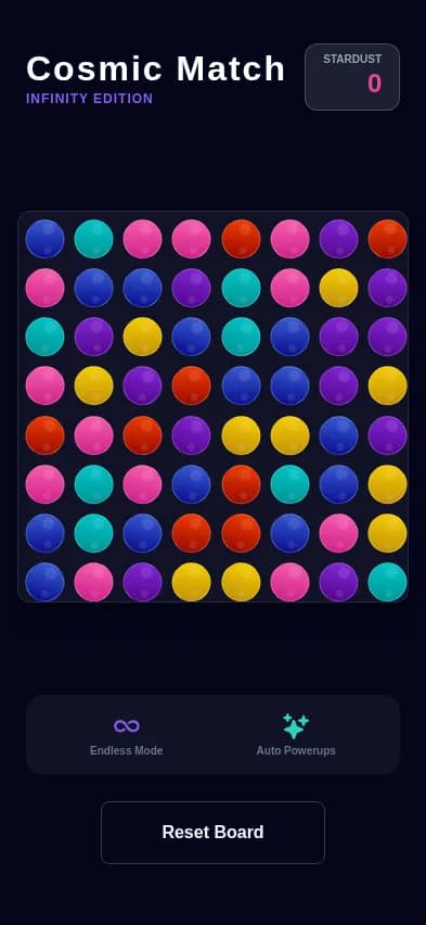 Cosmic Matchfinity