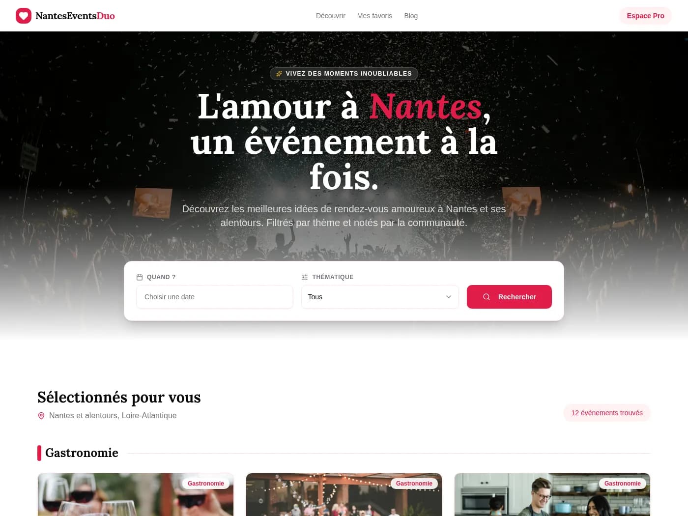 Nantes Couples Event Finder