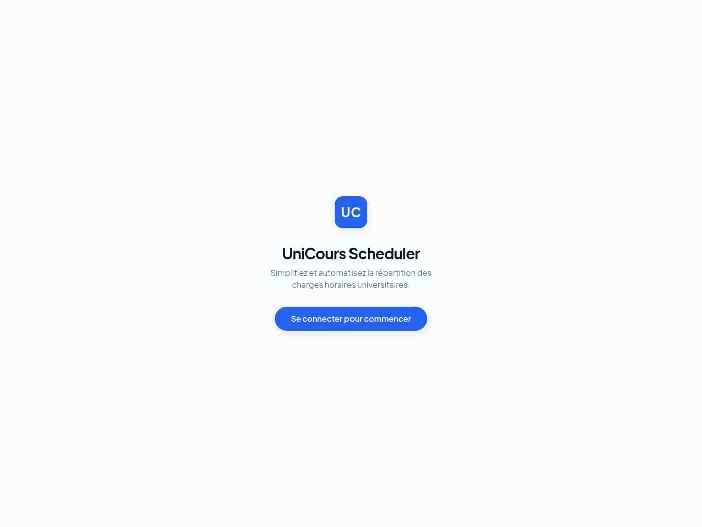 UniCours Scheduler