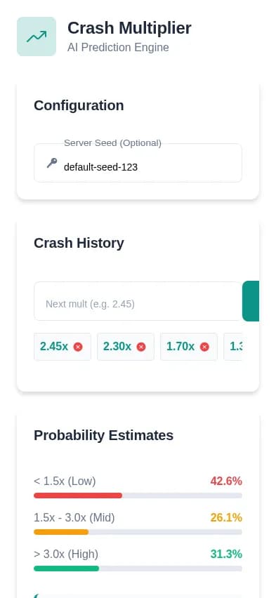 Crash Multiplier Predictor