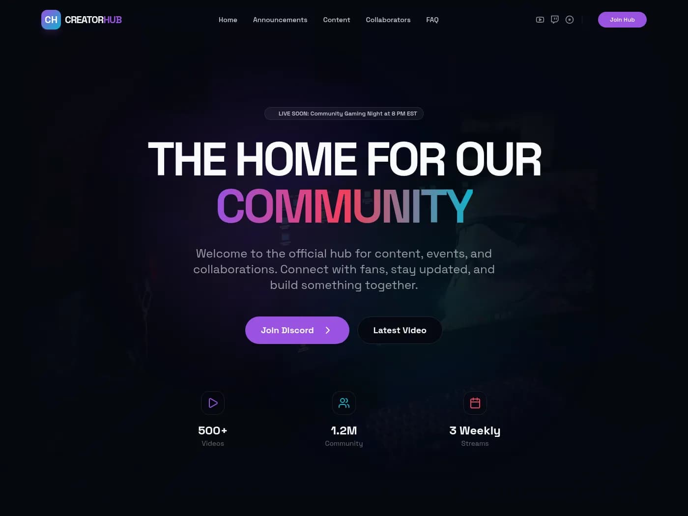 Creator Community Hub