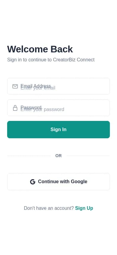 CreatorBiz Connect