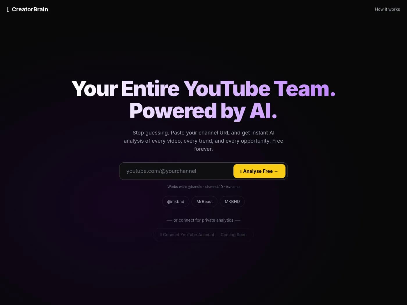 CreatorBrain YouTube OS