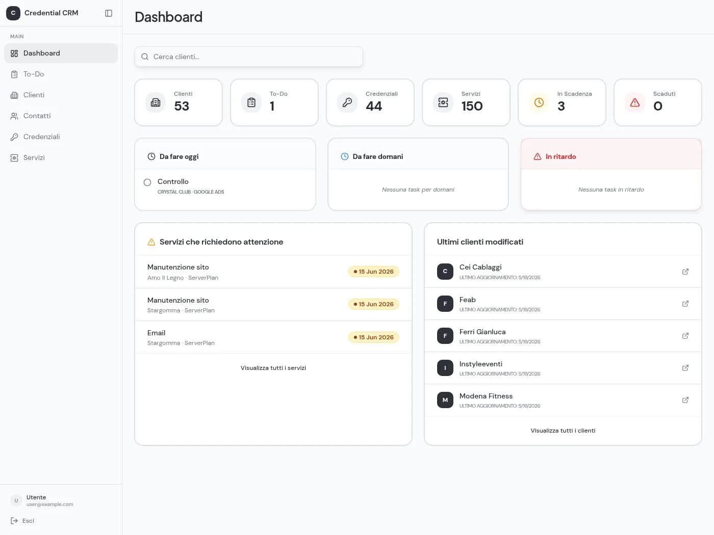 Credential CRM Manager