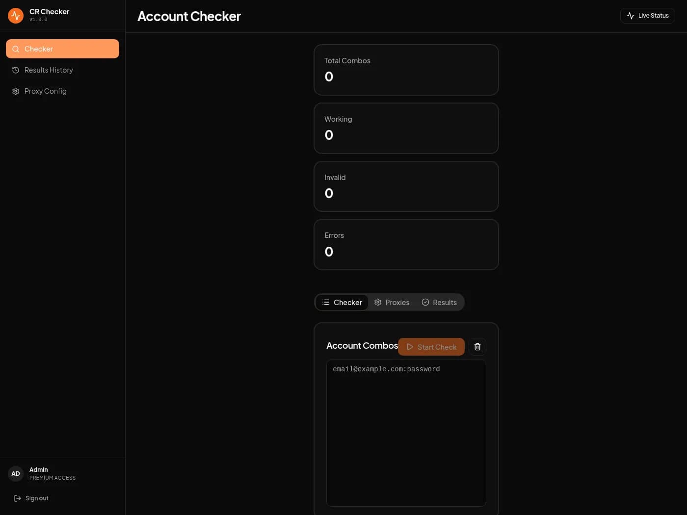 Crunchyroll Account Checker