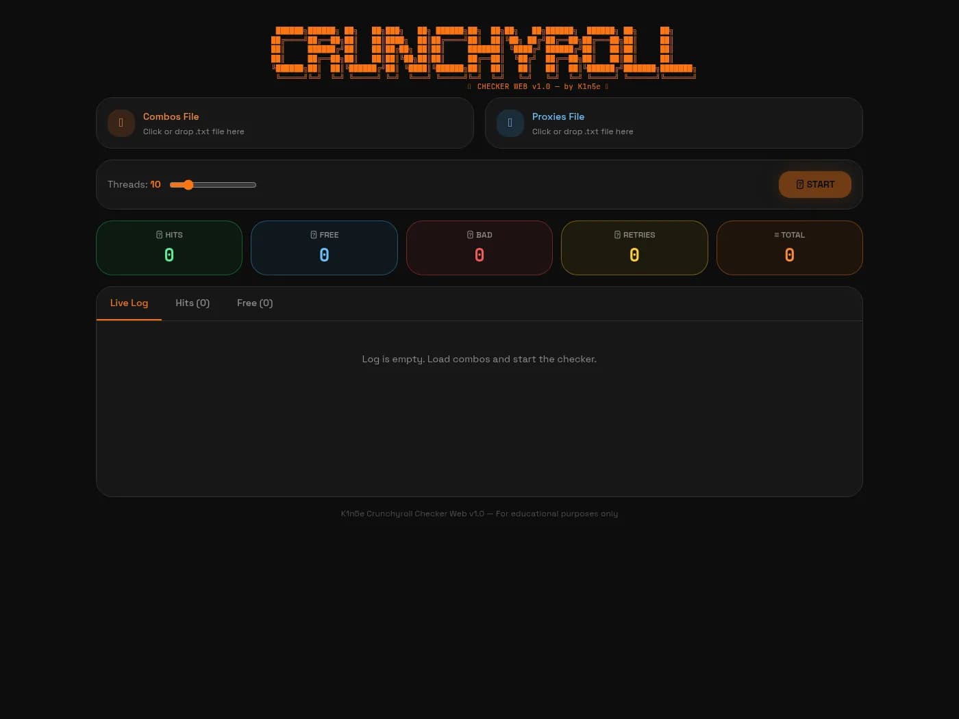 Crunchyroll Checker Web