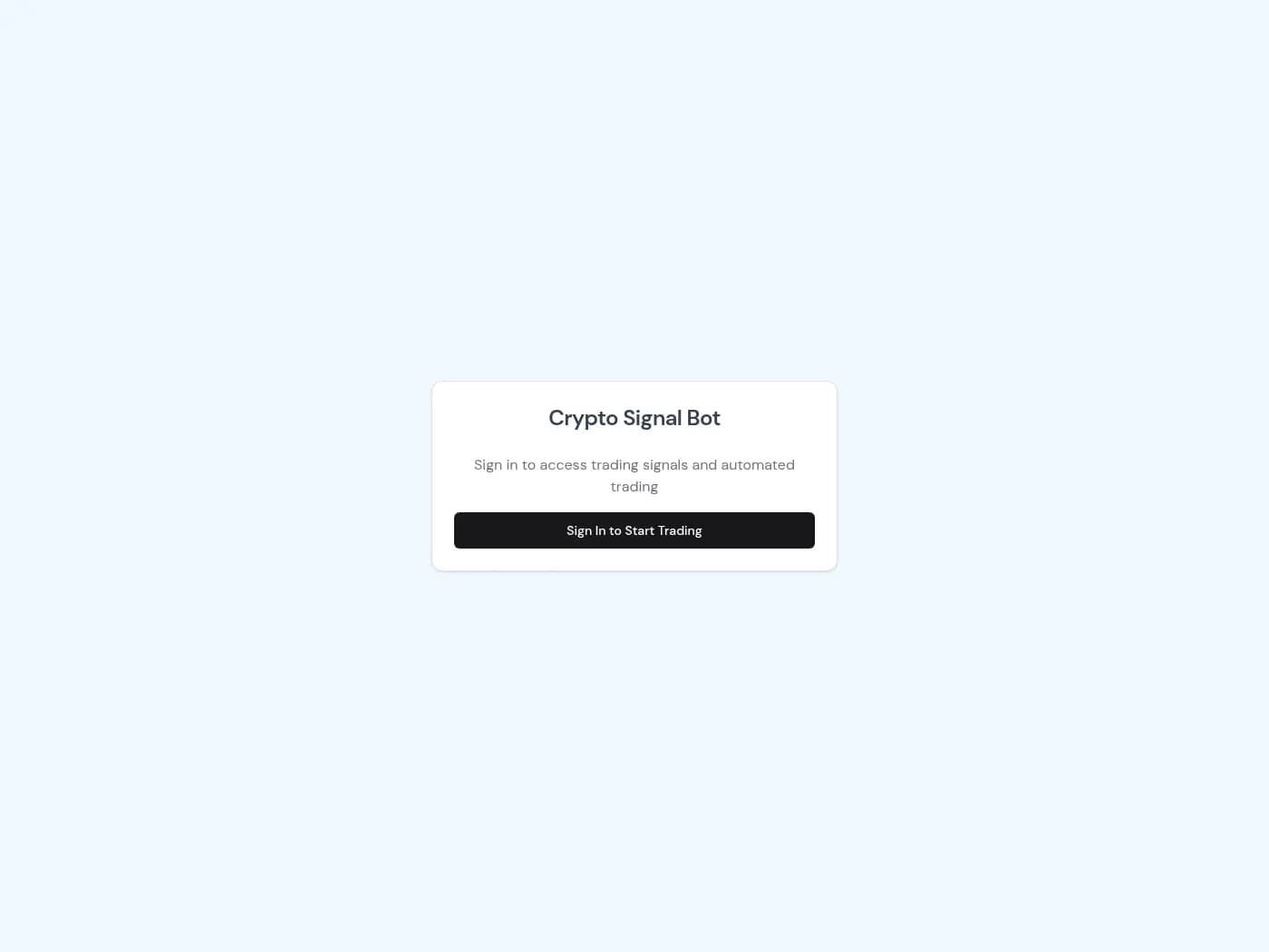 Crypto Signal Bot