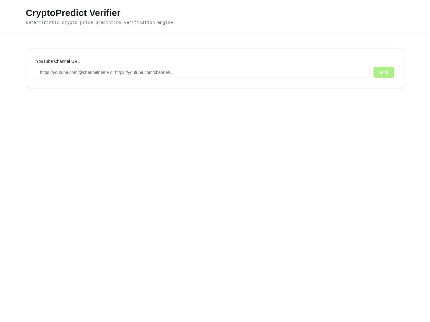 CryptoPredict Verifier