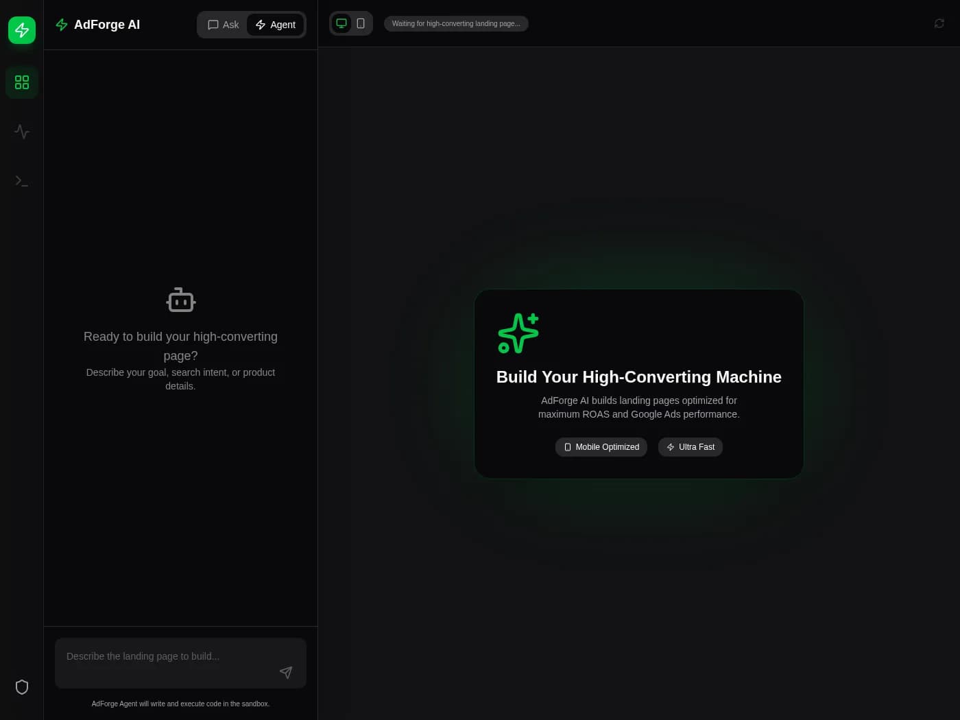 Cursor AI Landing Builder