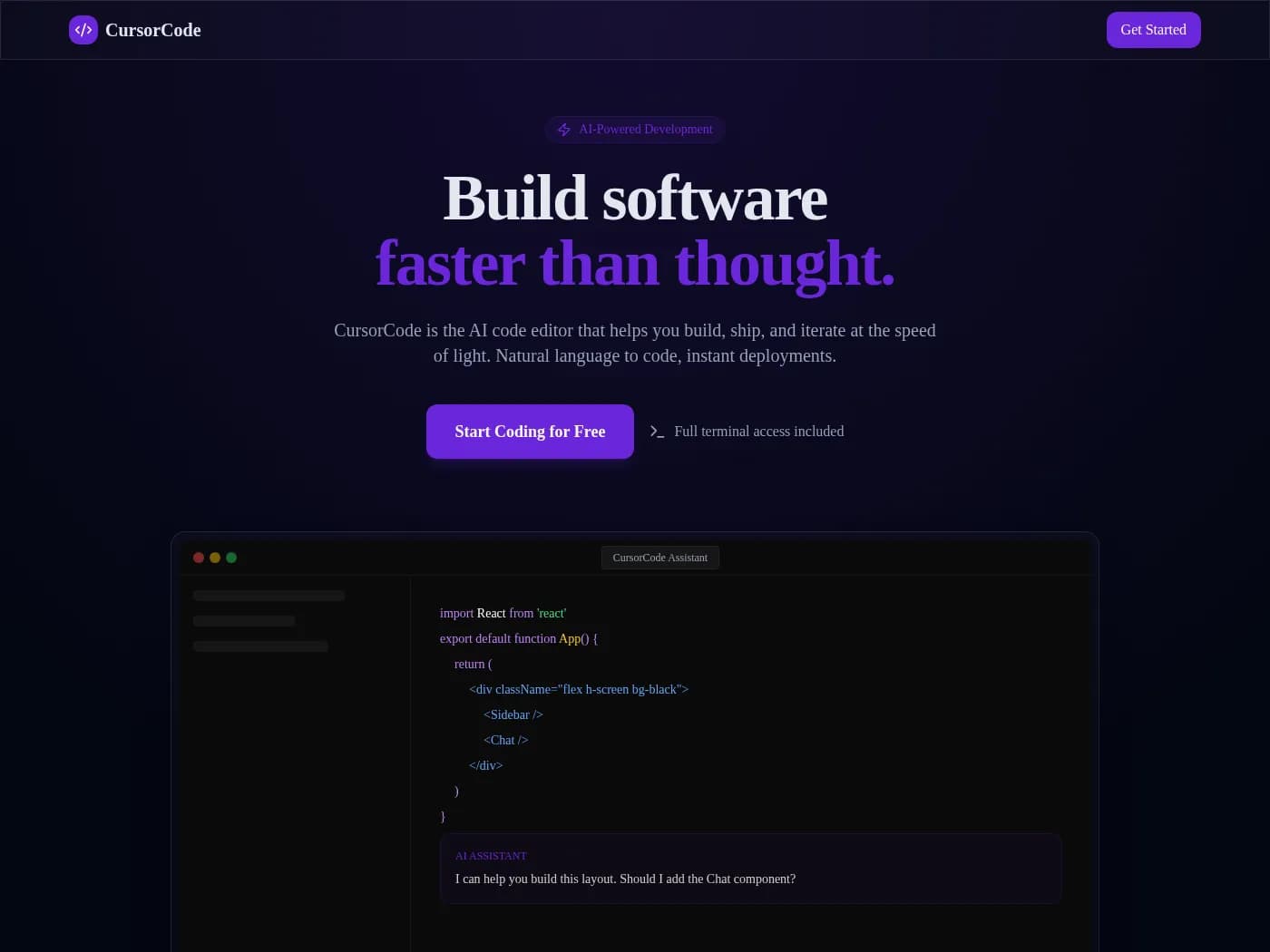 CursorCode Assistant