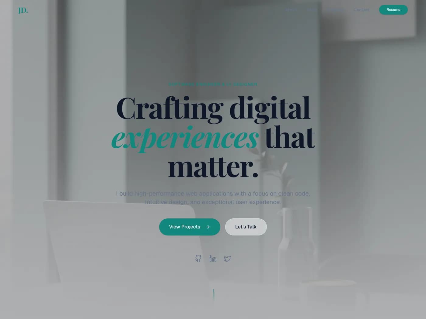 Custom Portfolio Site
