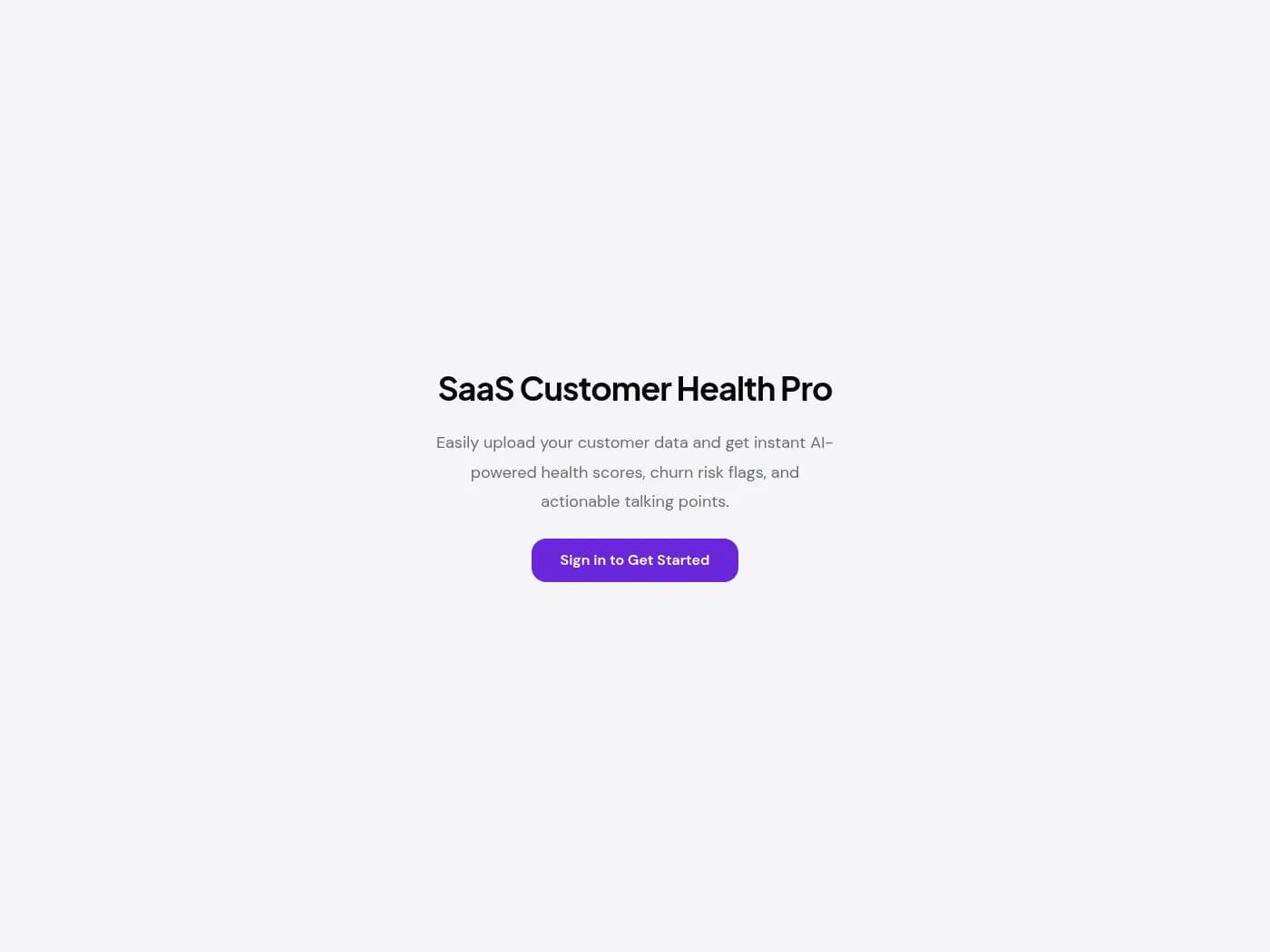 SaaS Customer Health Pro