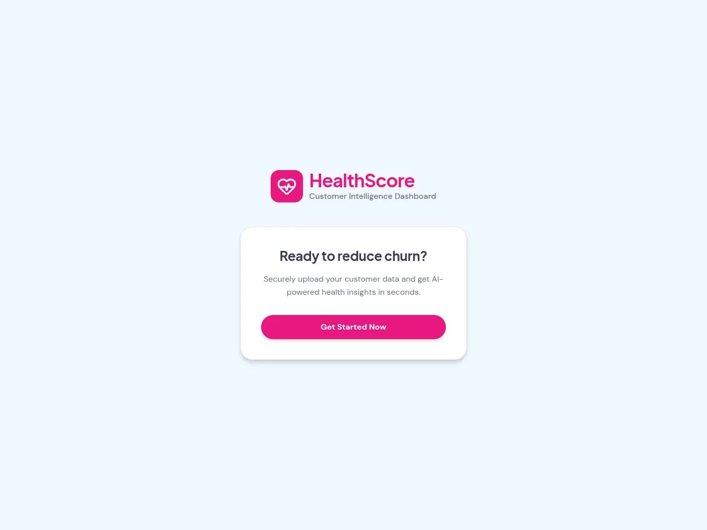HealthScore Dashboard