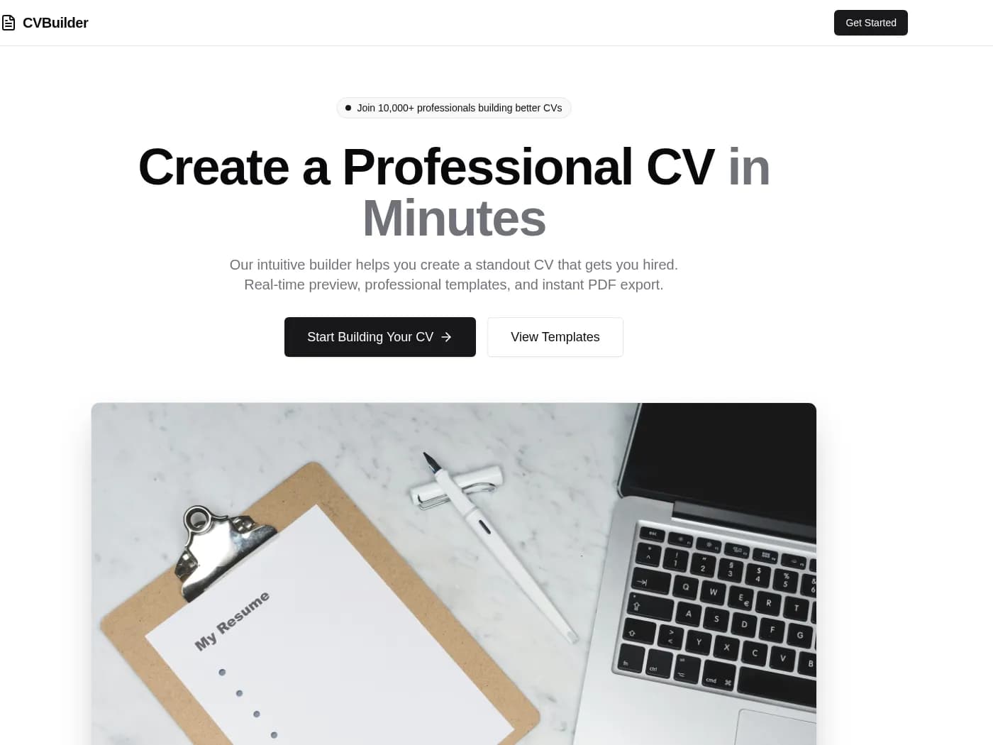 CV Builder App