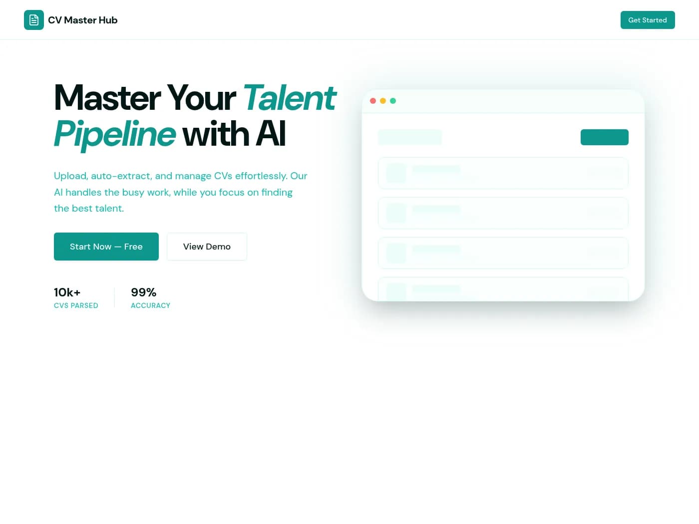 CV Master Hub