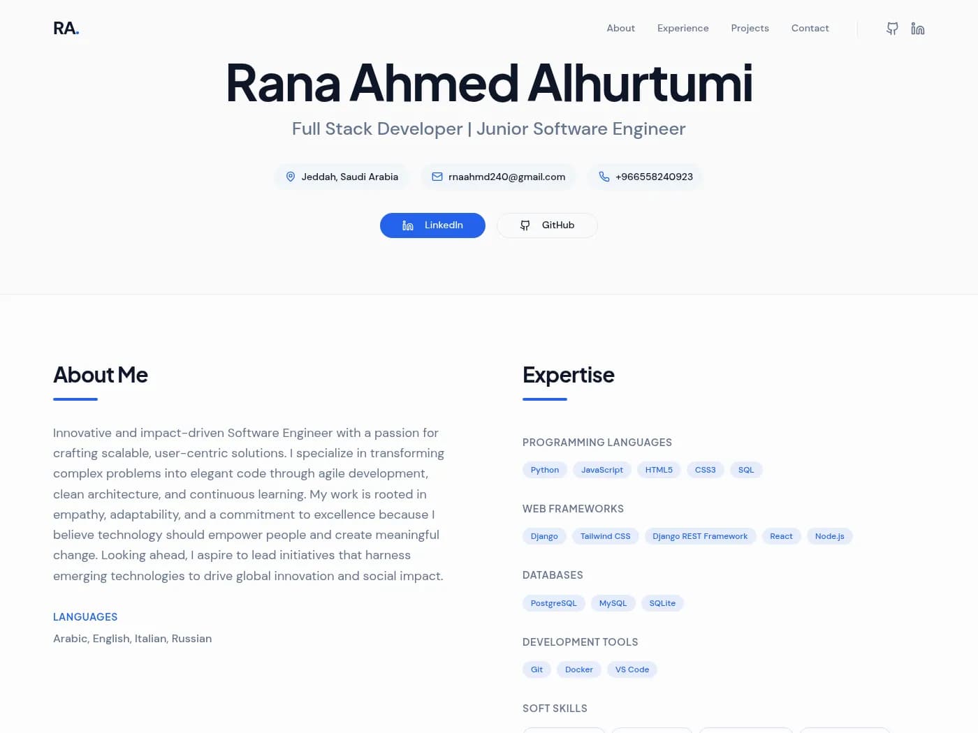 CV Portfolio Site