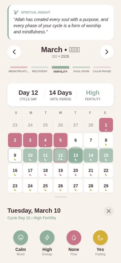 CycleSoothe: Wellness Calendar