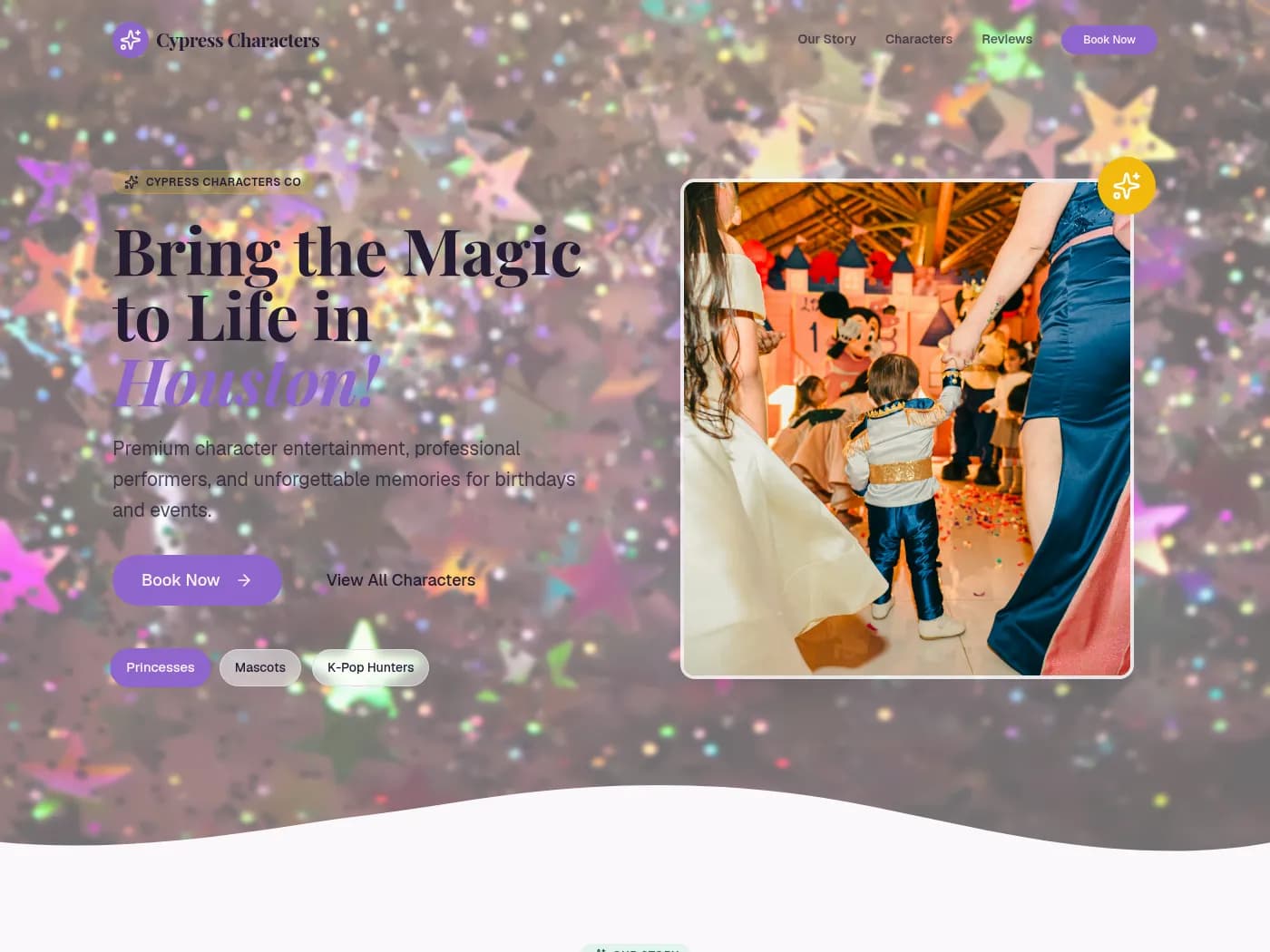 Cypress Characters Website